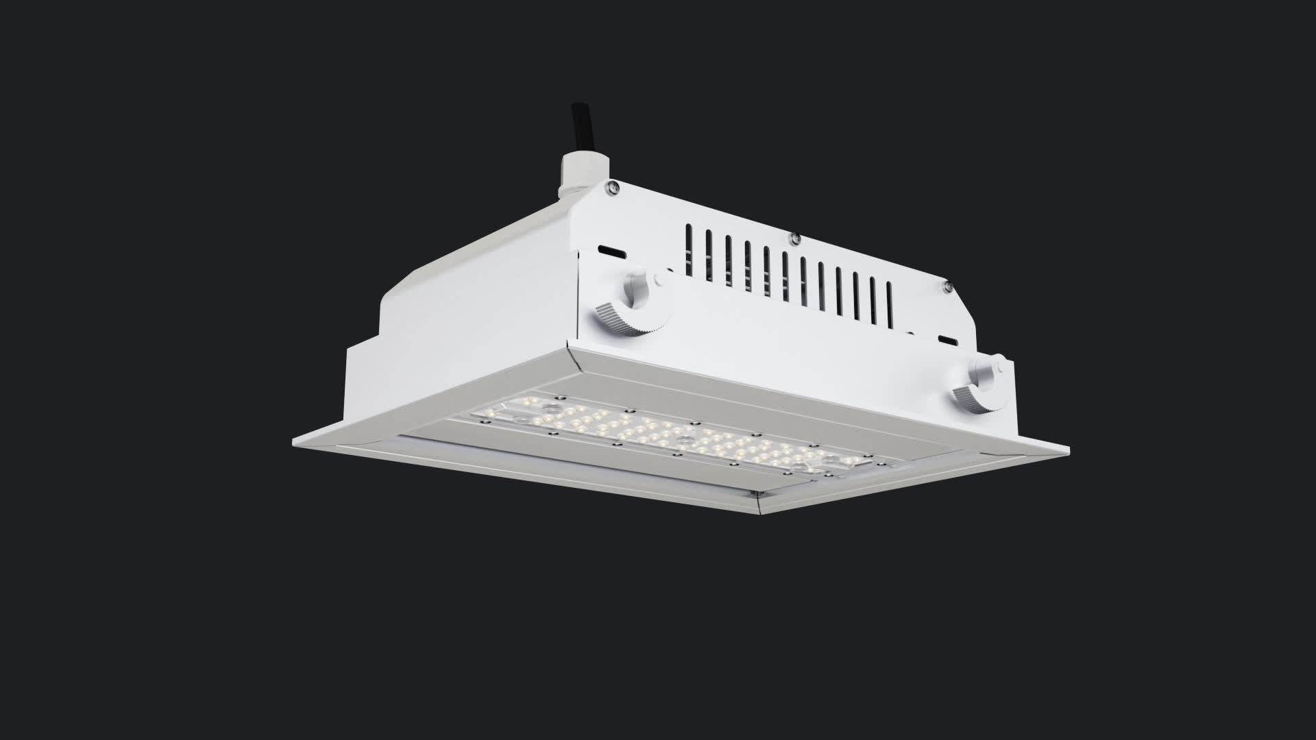 100w Led Gas Station Lamp With Lumileds 3030 For Canopy Lighting With ...