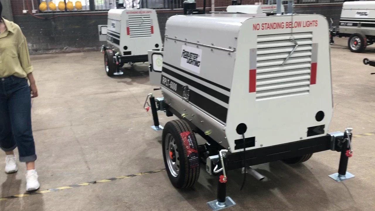 4*100w 7kw Diesel Generator Powered Portable Lighting Tower - Buy ...