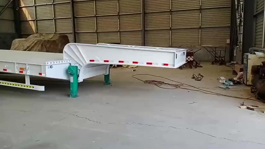 Low Bed Lowboy Trailer For Sale New Heavy Type 4 Axle Load 100t Steel ...