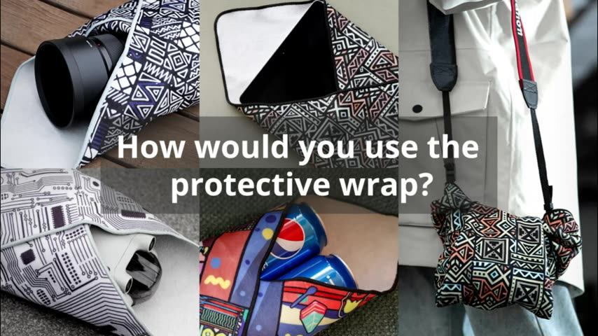 Camera Accessories Magic Self-adhesive Wrap Bag Organizer Microfiber ...