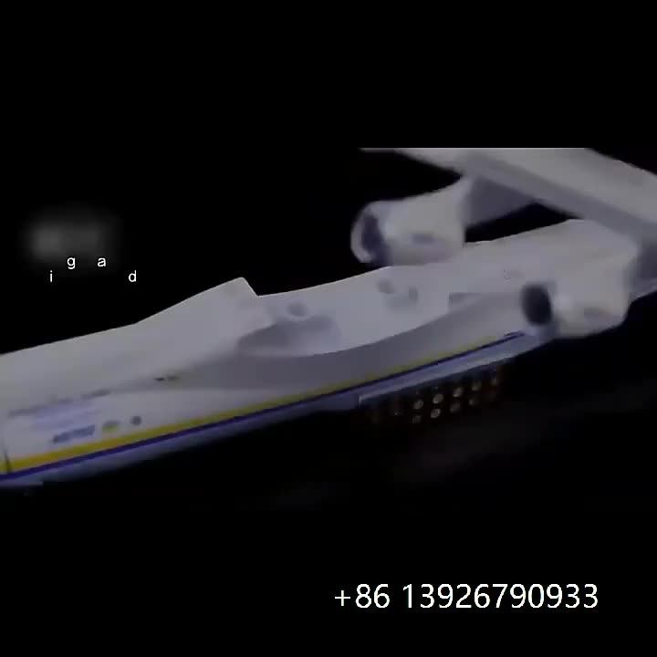 Antonov 225 Mriya Plane Model Ukraine Painted Premium Resin 42cm 1:200 ...