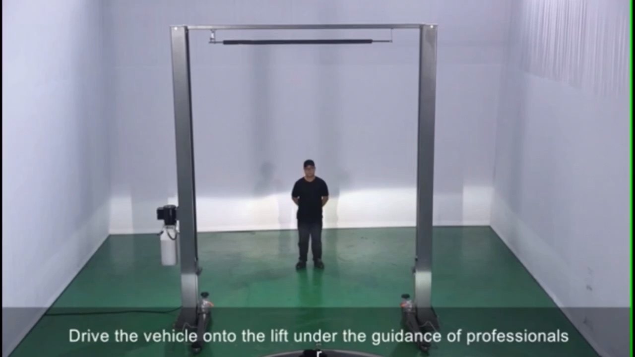 Electrical Release Mondial Car Hoist Movable 2 Post Car Lift Mid Rise ...