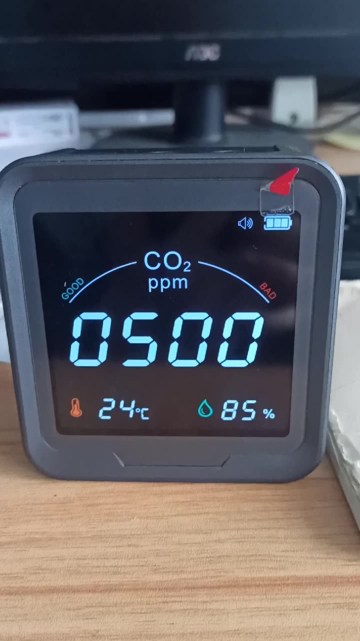 2022 New Co2 Meter Carbon Dioxide Detector Ndir Co2 Sensor Temperature And Humidity Digital Co2 ...