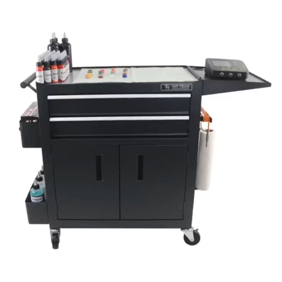 Salon Trolley Tattoo Workstation Tool Cabinet With Drawers Tattoo ...