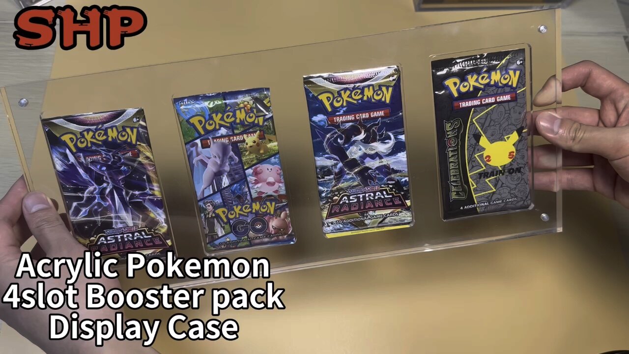 Shp Factory Direct Sales Pokemon Cards Box Packs Original Acrylic ...