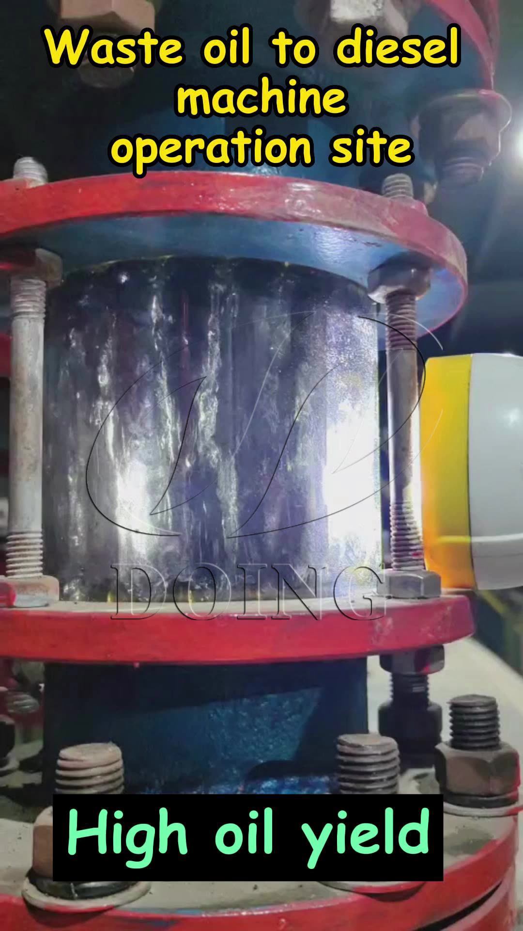 85% Recovery Rate Lube Oil Recycling Black Waste Car Engine Oil ...