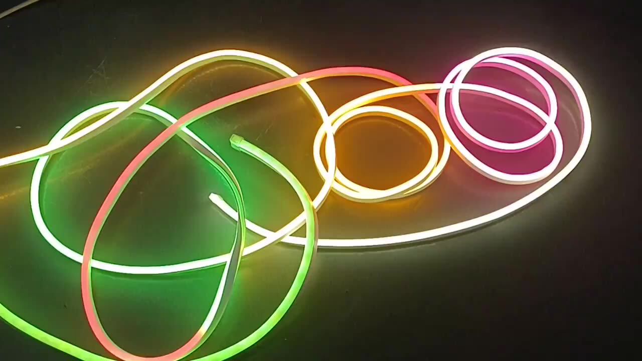 Single Color Led Neon Light 12v/24v 10*18 Or 12*20 Hose Frontal And ...