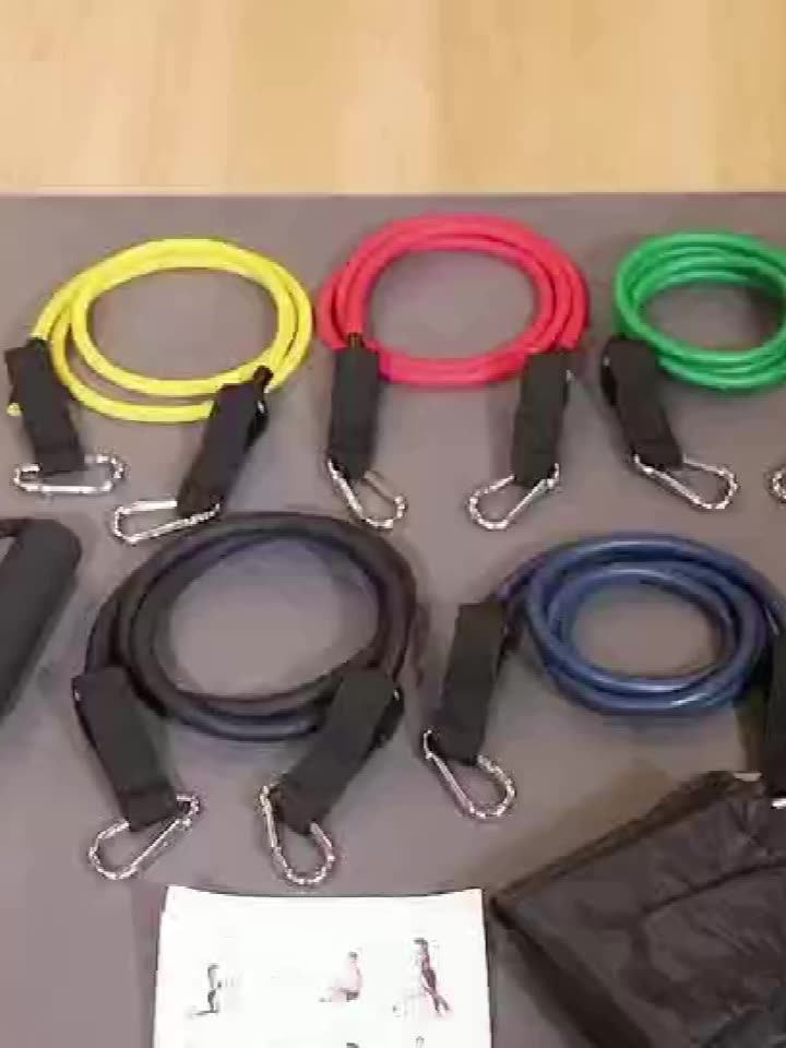 Custom Logo Tension Strapsandyoga Ropes Elastic Gym Fitness Exercise ...