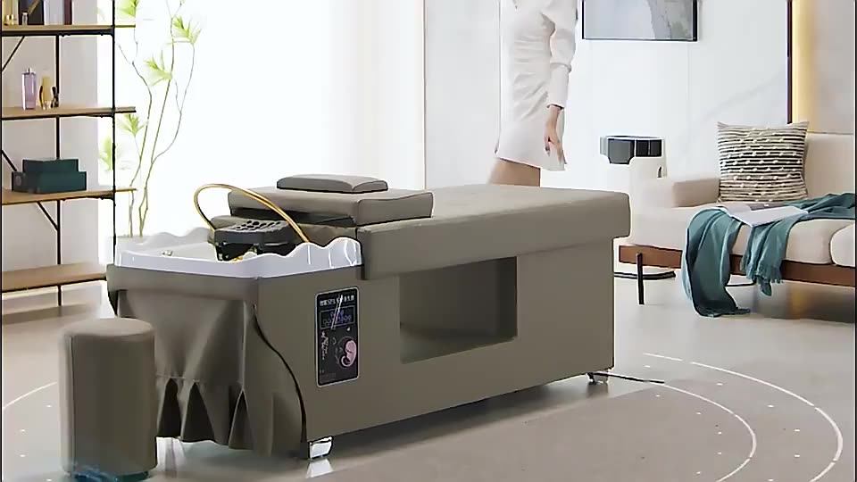 Hicomed Brown Electric Hair Washing Therapy Shampoo Massage Bed ...