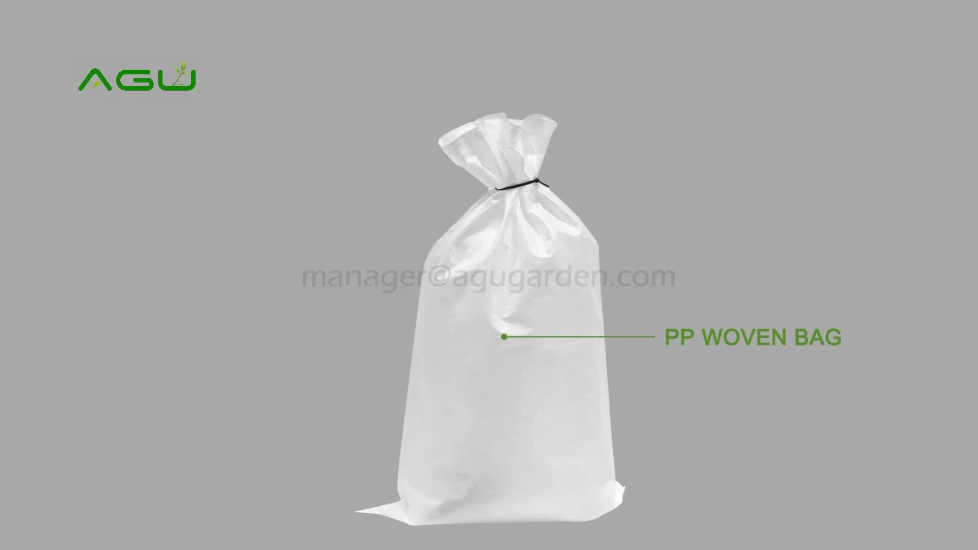 25kg 50kg High Quality White Color Plastic Polypropylene Pp Woven Bags ...