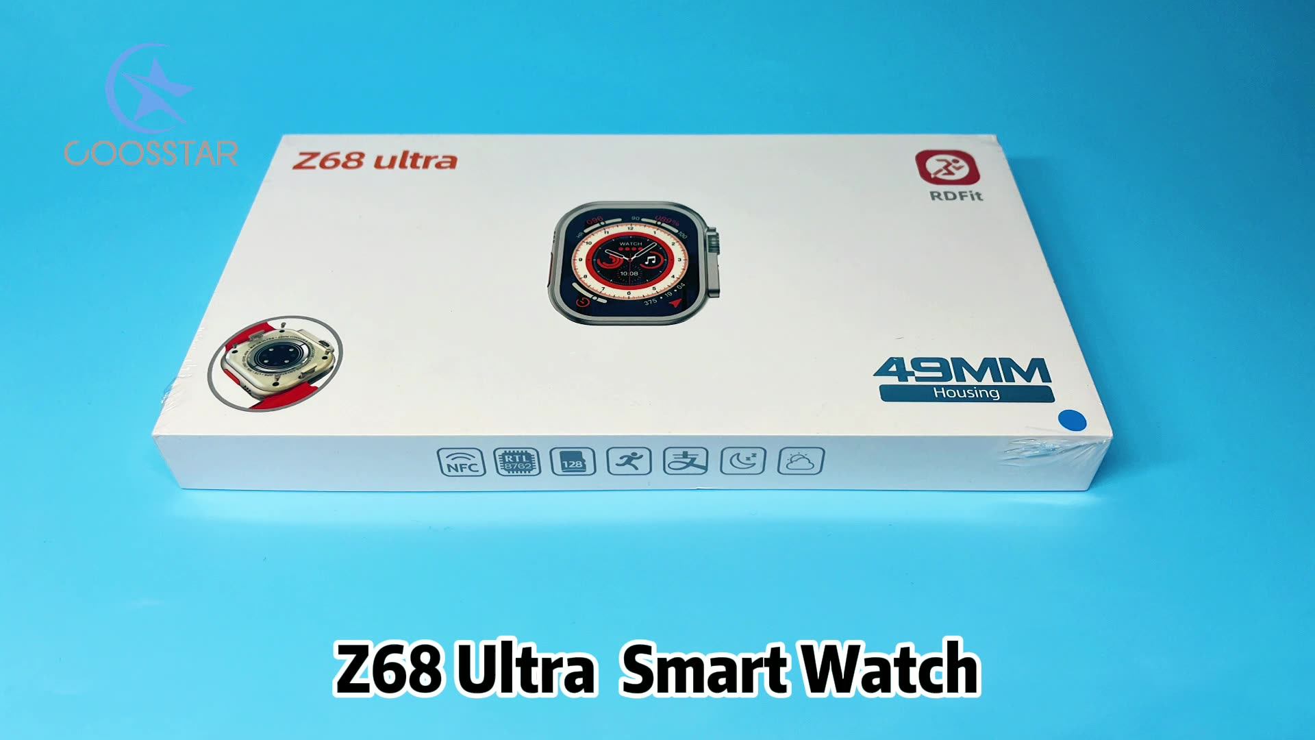 Z68ultra Smart Watch Series 8 Rdfit 49mm Straps Real Locker Screw ...