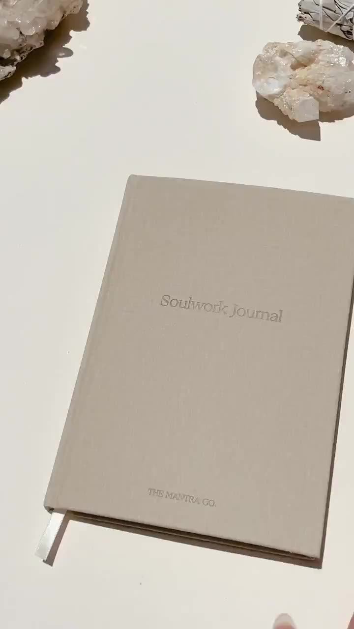 Labon Aesthetic Journal Blank Lined Wellness Gift Affirmations Minimal ...