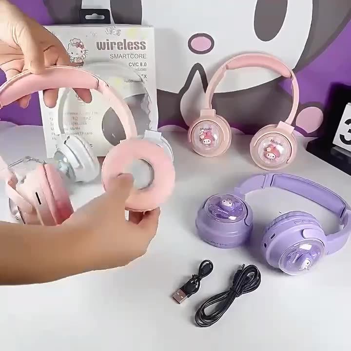 Ruunjoy Sanrio Bluetooth Headphone Kawaii Anime Kuromi Cinnamoroll ...