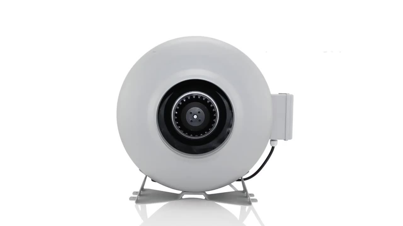 Hon&guan Metal Circular Centrifugal Duct Fan 100~120v Nsk Ball Bearing ...
