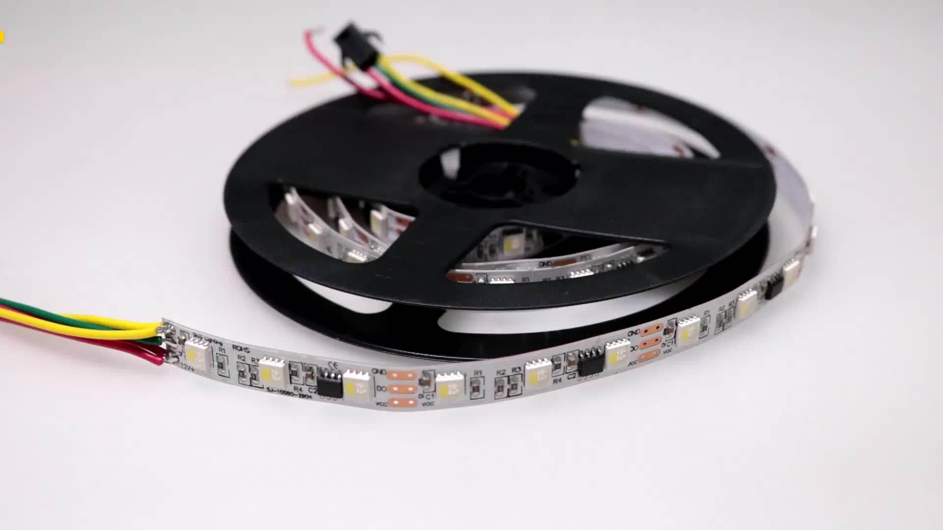 12v Full Color Changing Ucs2904 Ic 60leds 20pixels 5050smd Flexible ...