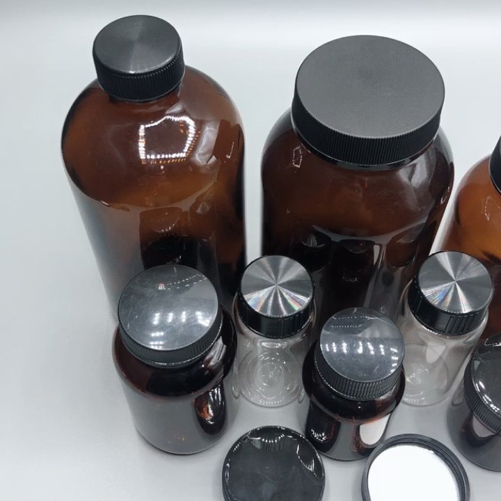 Zwart Plastic Schroefdop 28/410 Met Liner Glad Sluiting Voor Glazen ...