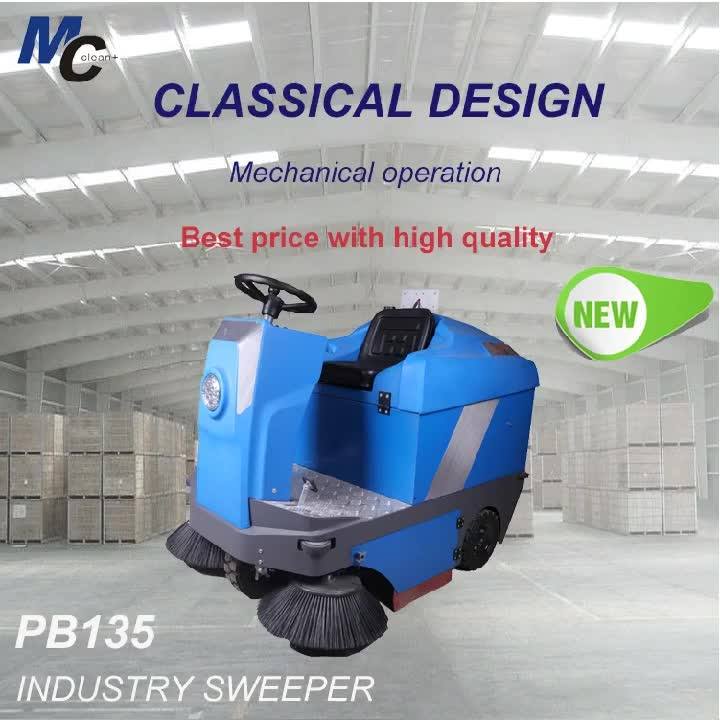 2021 Pb135 Commercial Industrial Ride On Floor Sweeper Floor Cleaning ...