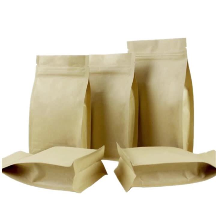 10x20cm Kraft Paper Bag For Milk Powder Flour Rice - Buy Kraft Paper ...