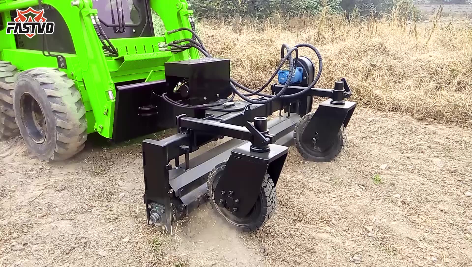 Skidsteer Loader Backhoe Loader Power Rake Fit For Bobcat Cat Johndeere ...