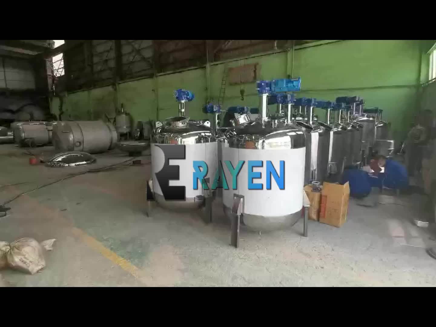 Sanitary Stainless Steel Double Jacket Tank Steam Jacketed Vessel ...