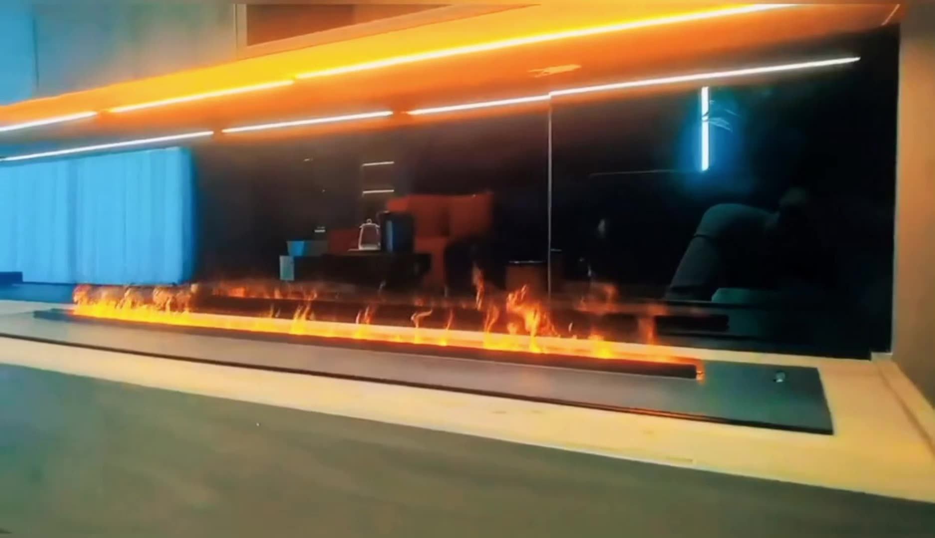 Oem/odm 2000 Mm Fake Led Flame 3d Water Vapor Steam Electric Mist ...