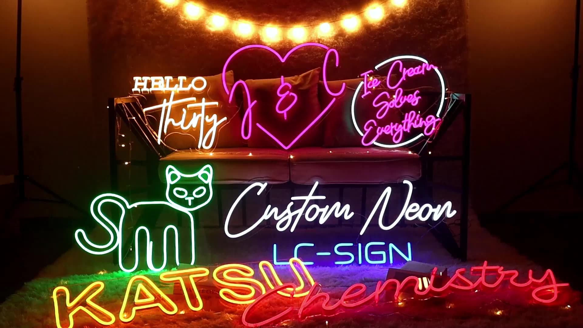 High Quality Sample Letter Hanging Custom Neon Glass Tubing China Neon ...