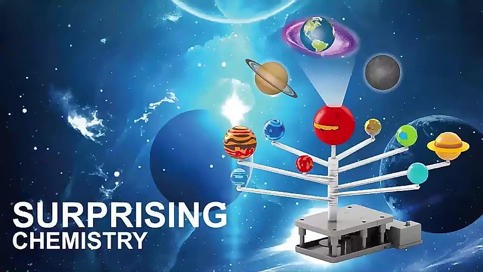 Huiye Projection 360 Power Planets Toy Rotate Projector Planets System ...