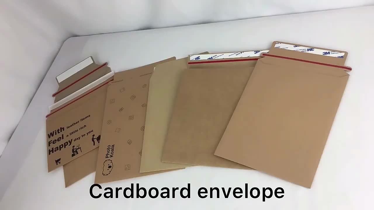 Custom Mailer Kraft Envelope Package Design Flat Brown Envelope With ...