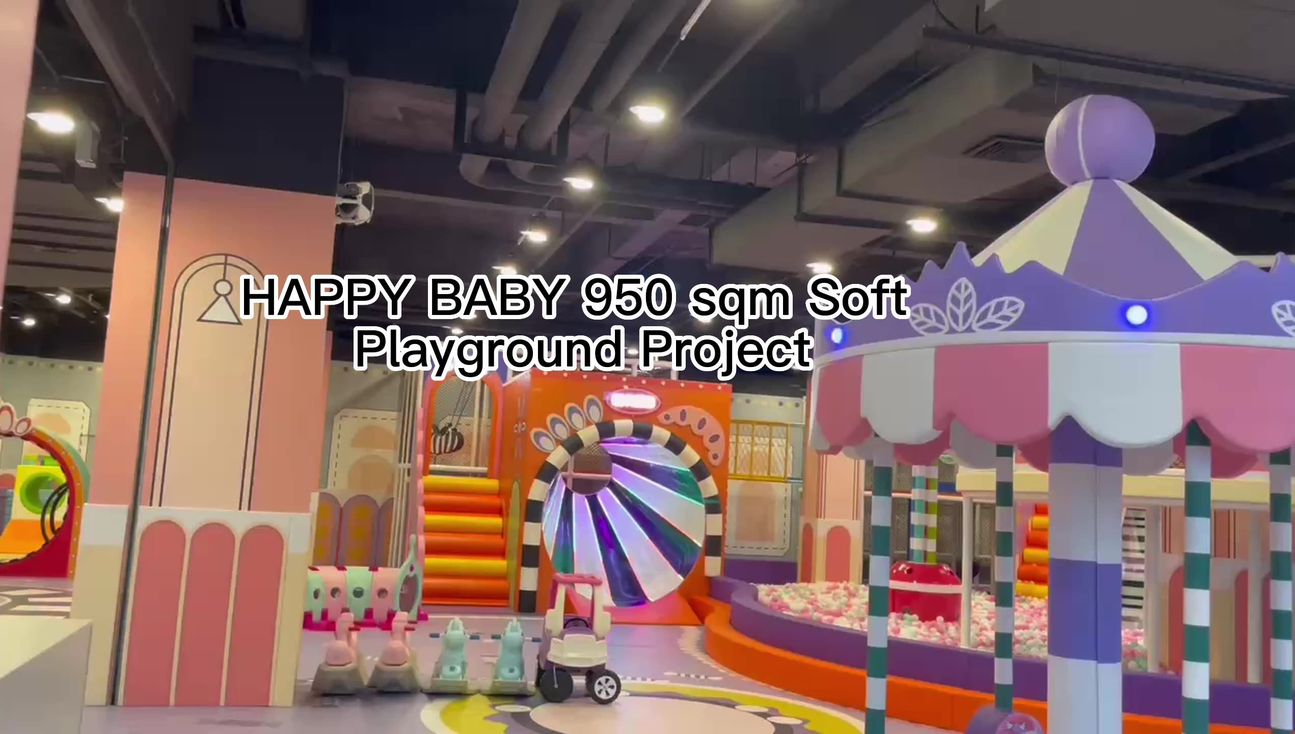 380 Sqm 3.5m Height Commercial Sport Theme Children Play Zone Purple ...