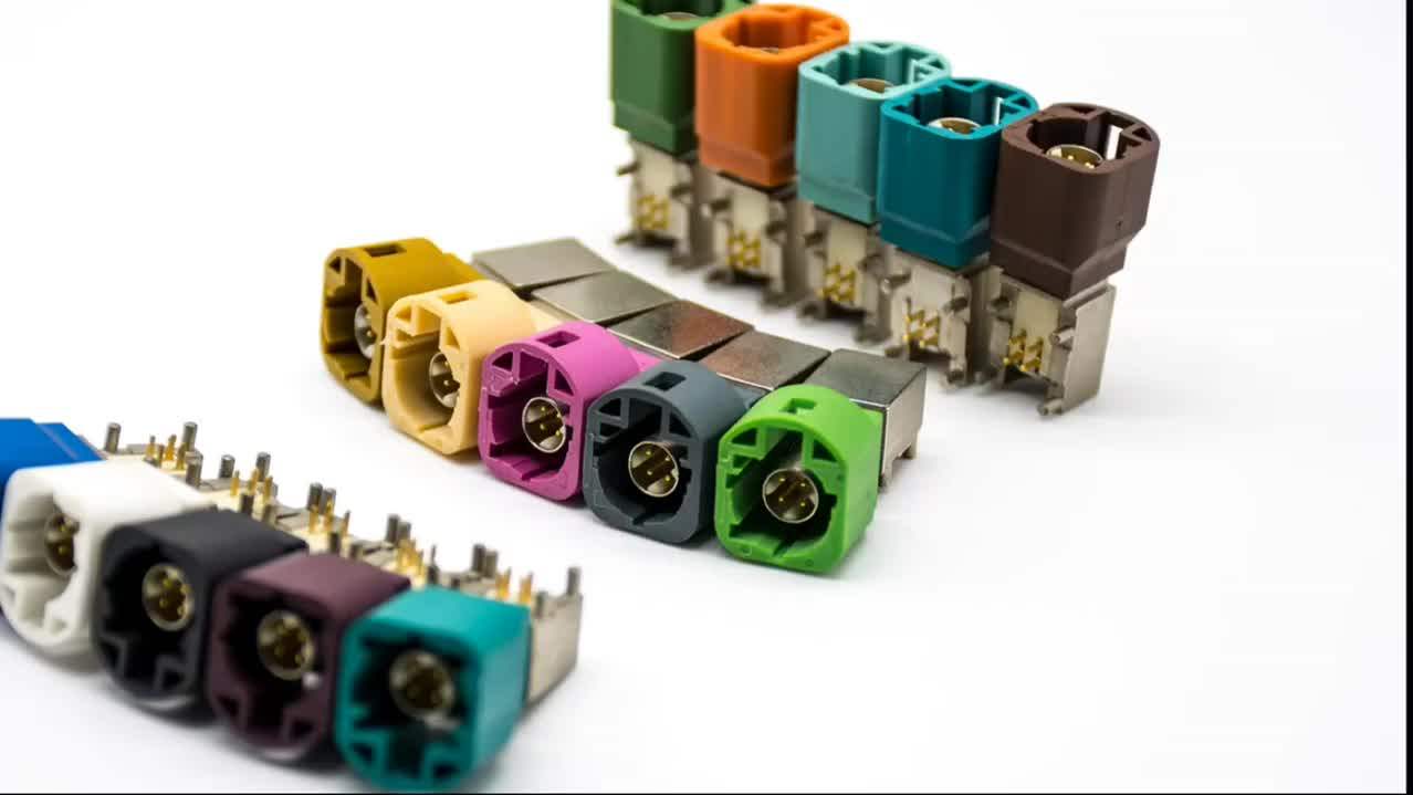 Right Angled 4pin Z Code Hsd Pinout Tv Fakra Connector Right Angle ...