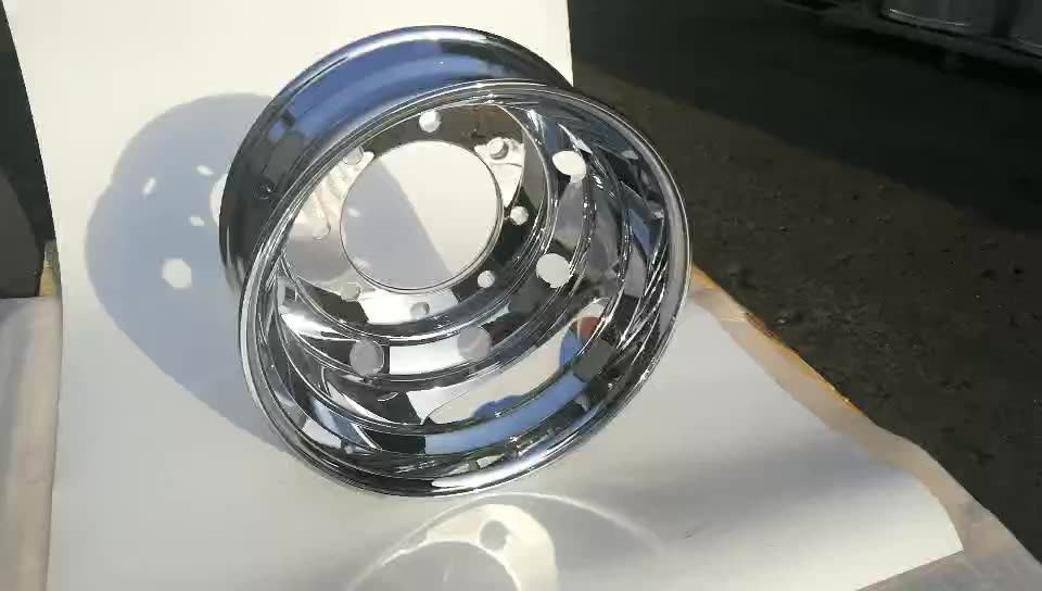 Water Chrome Semi Truck Rims 19.5 Aluminum Wheels 19.5x7.5 American ...