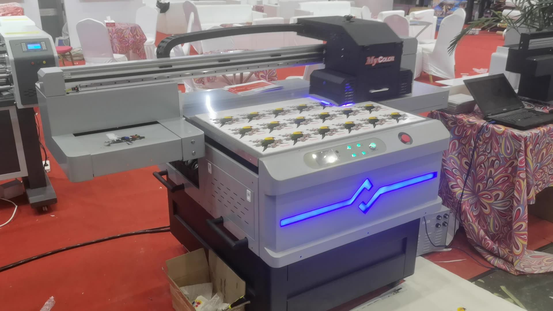 Uv Flatbed Printer 9060 Three I3200-u1 Print Head For Ceramic Metal ...