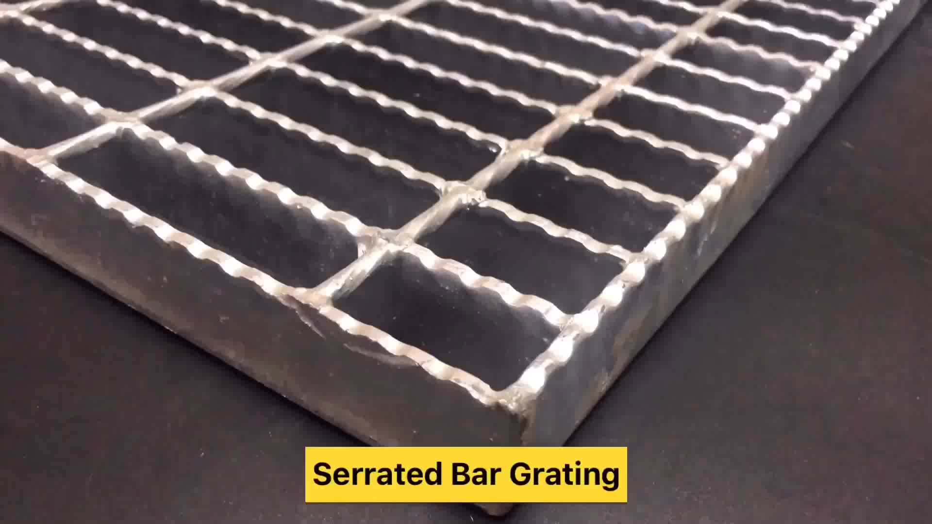 Heavy Duty South Africa Smooth Surface Serrated Steel Grating For ...