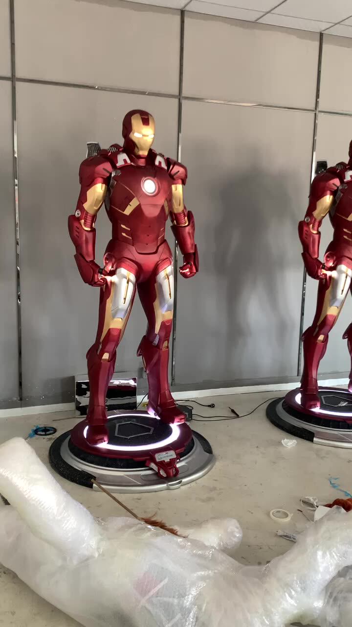 Outdoor Indoor Decoration Life Size Resin Marvel Hero Sculpture ...