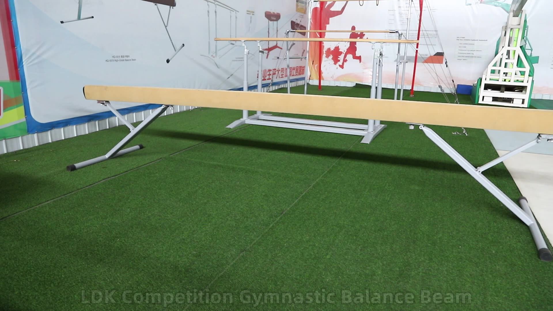 Adjustable Height Aluminium Oval Bar Gymnastics Balance Beam - Buy ...