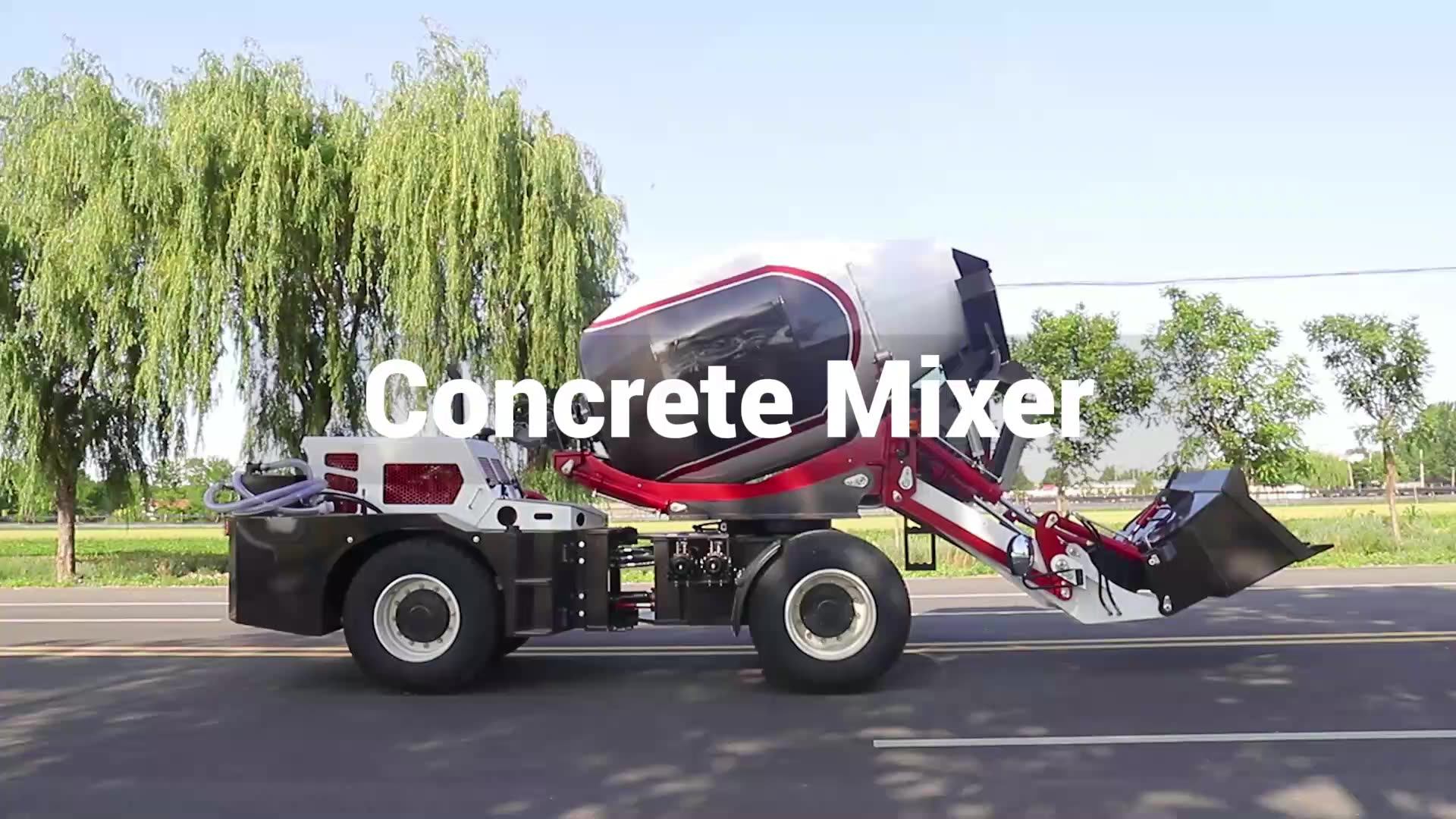 2024 New Trailer Truck Self Load Concrete Mixer Small Drum Cemente ...