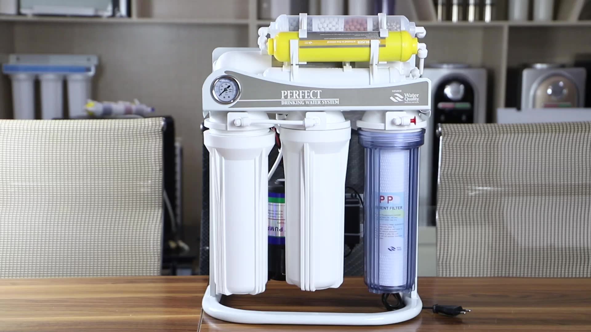 7 Stages 75g Alkaline Mineral Reverse Osmosis Water Filter System For ...