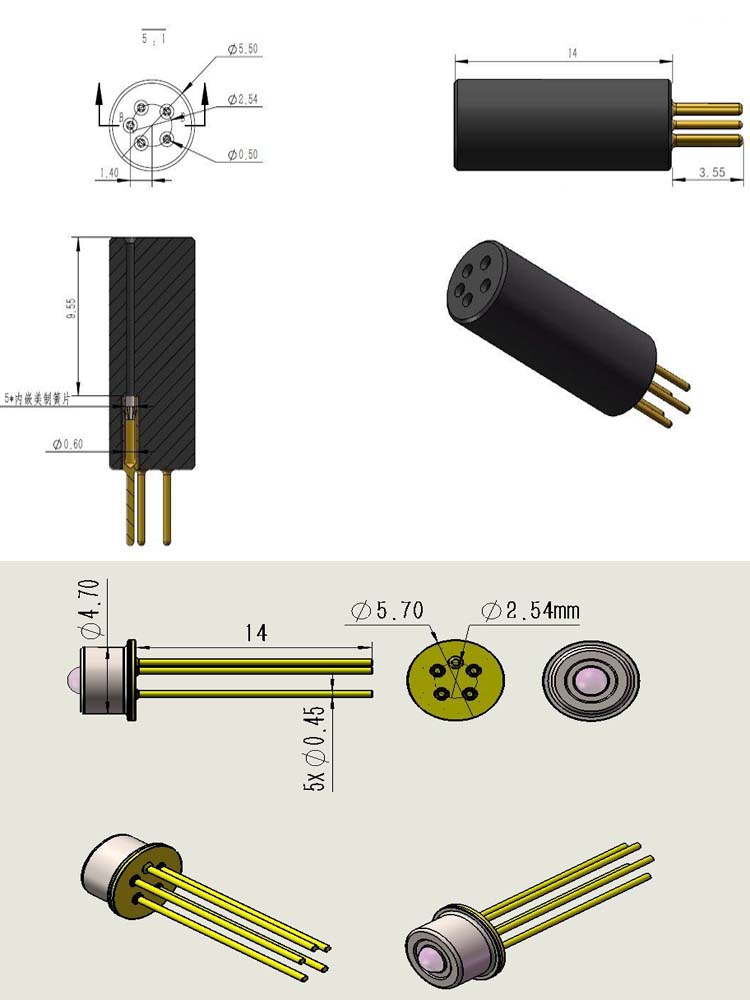 3脚TO56激光二极管测试座 4脚TO38老化测试连接插座加电座5脚TO46-阿里巴巴