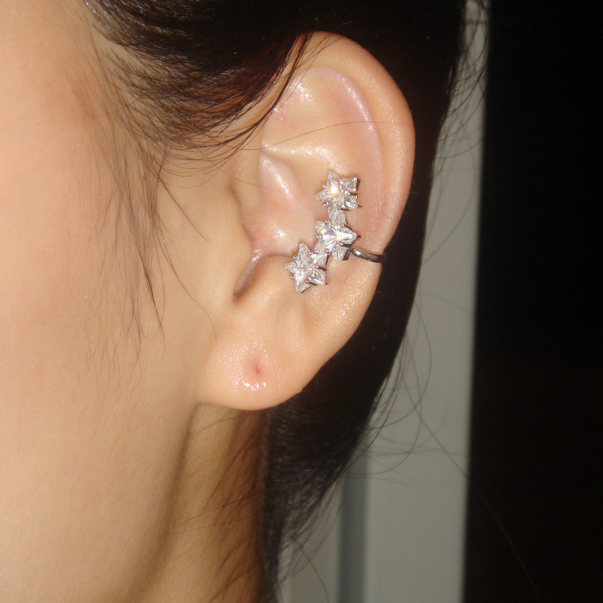 Boonee alus new star zircon ear cuff! get that high-end star ear cuff ...