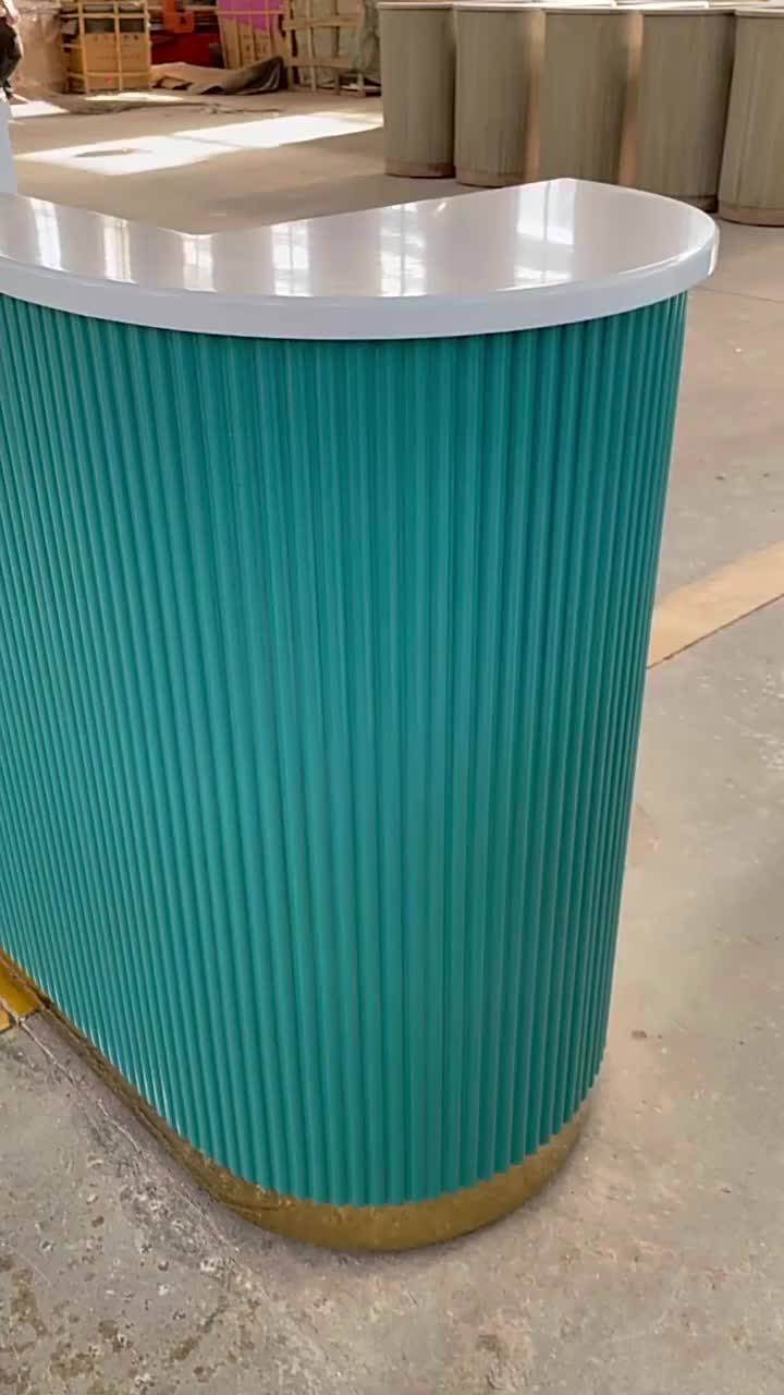 Modern Cash Table Register Retail Wooden Counter Cashier Desk Store ...