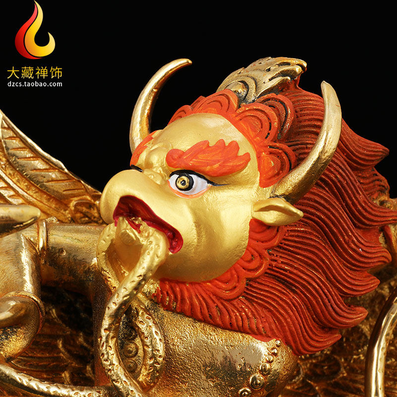 [USD 295.63] Pure Copper Great Peng Golden Winged Bird Buddha Statue ...