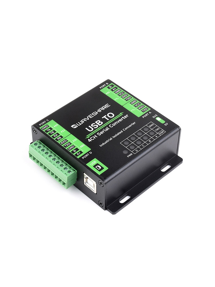 FT4232HL Industrial Grade USB to RS232/485/422/TTL Isolated Serial Conversion Module