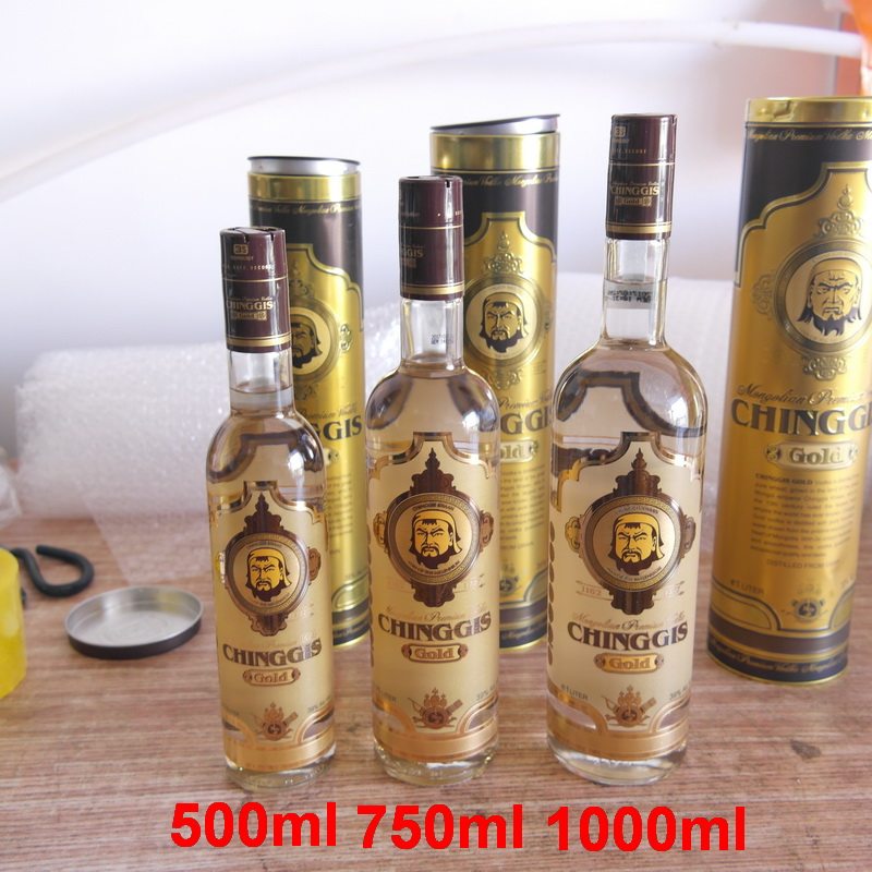 [USD 33.39] Outer Mongolia imported white wine Genghis Khan vodka 500 ...