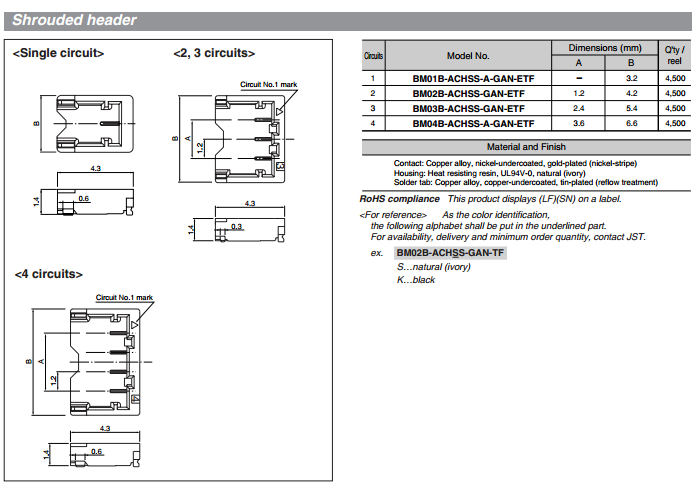 BM02B-ACHKS-GAN-TF(LF)(SN)JST连接器插座 1.2间距2p卧贴ACH针座-阿里巴巴