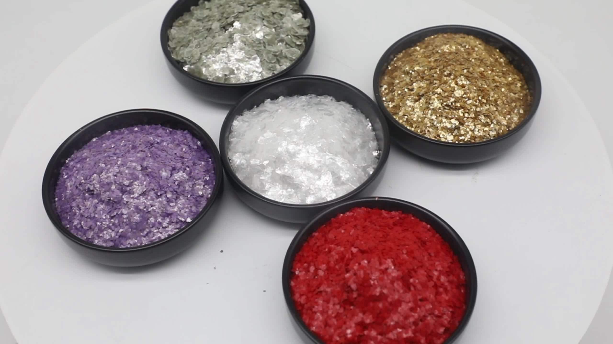 Mica Slices Natural Mica Flakes For Epoxy Resin Golden Silver Copper ...