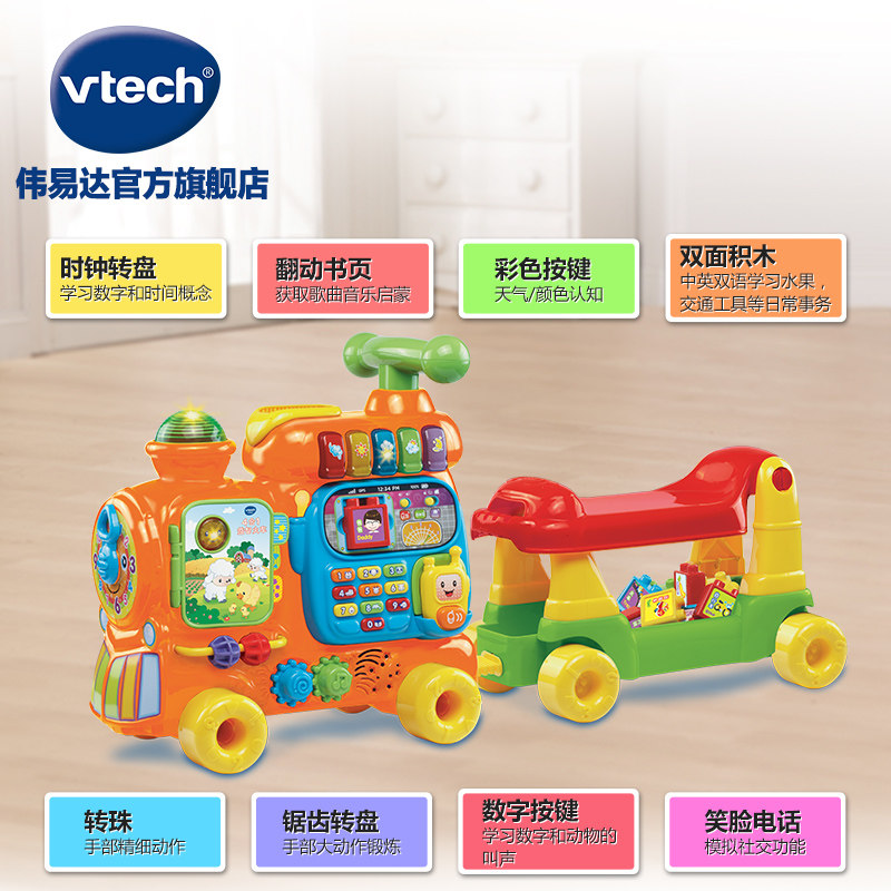 [USD 298.28] VTech Vida 4-in-1 Train Kids Toy Car Kids Car Pedestrian ...