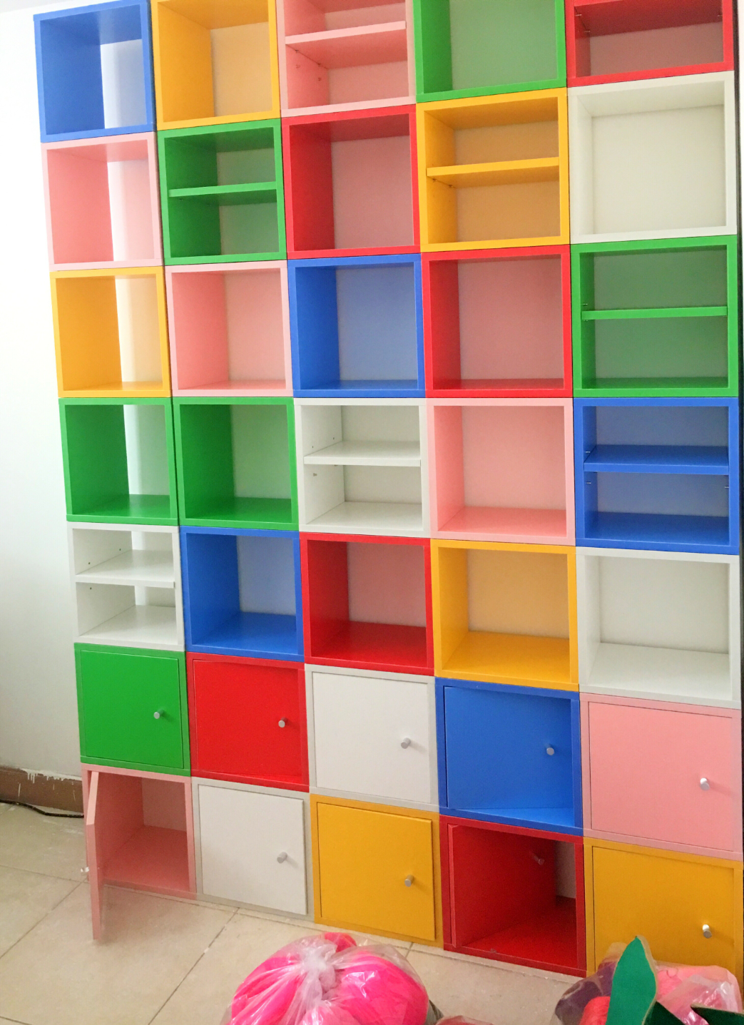 [USD 9.23] Fangue cabinet free combination square locker bookcase ...