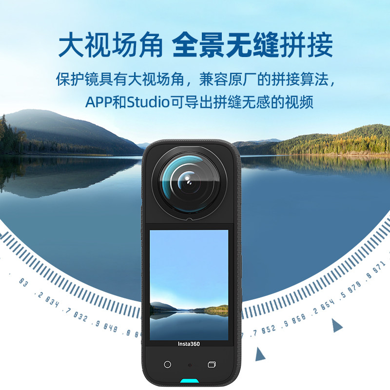 [USD 24.26] Insta360 X3 panoramic lens protection mirror fish eye ...
