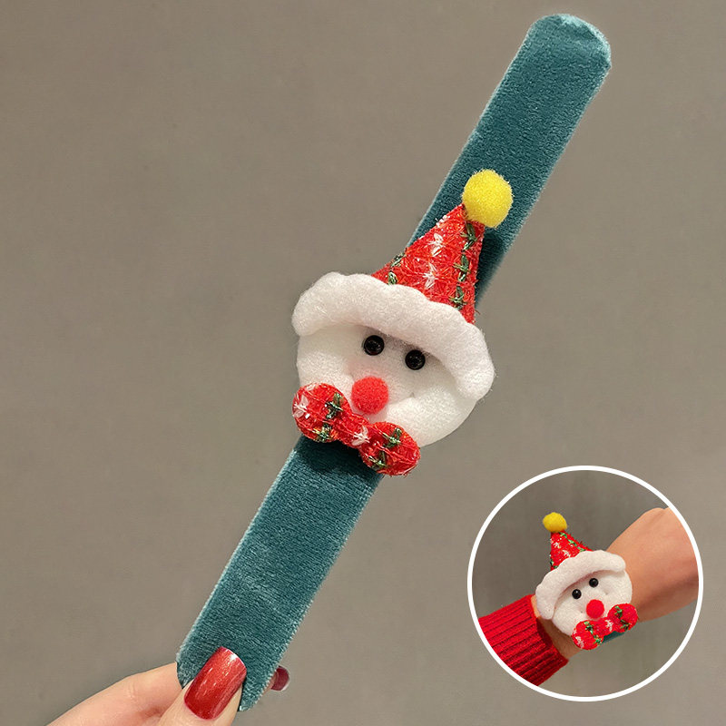 Christmas small gift plush old man snapping ring holiday dress up ...