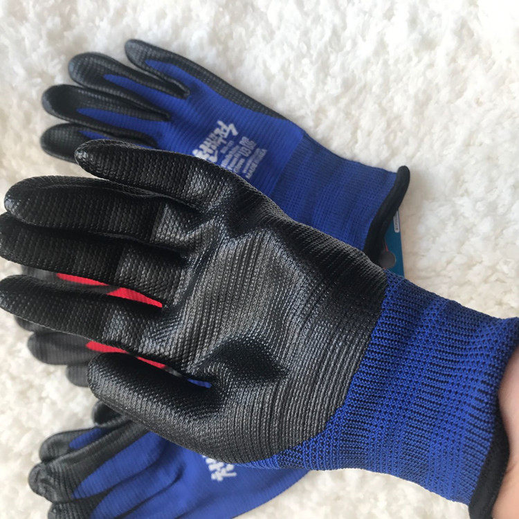 South Korea Imports Wear Resistant Non-slip Rubber Soaked Rubber Gloves ...